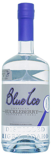 BLUE ICE HUCKLEBERRY FLAVORED VODKA 750ML IDAHO