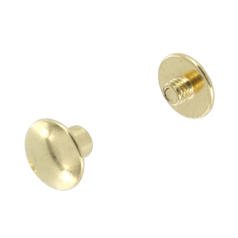 Solid Brass Chicago Screws | Packs of 50 | The Straw Warehouse