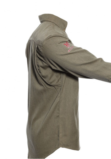 Tecgen | FR Vent Back Shirt | Khaki - FR Clothing & Supply