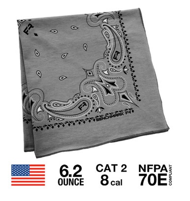 Benchmark | FR Stretch Bandana | Gray - FR Clothing & Supply