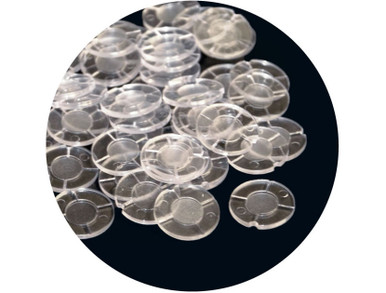 Clear 12 GA Over Shot Discs