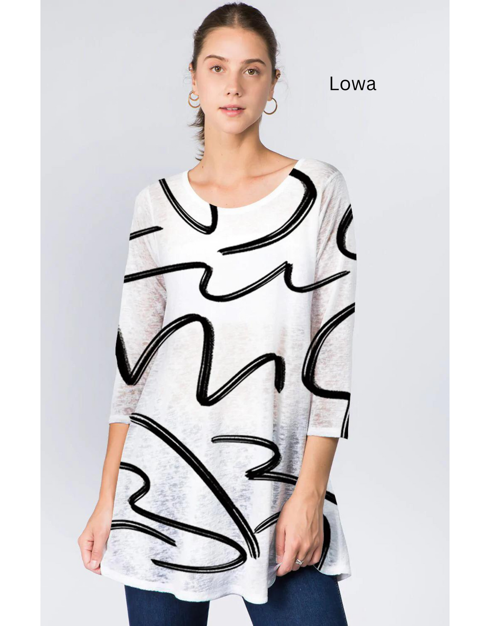 Et' Lois Roadmap Soft Knit Top - New Moon Boutique