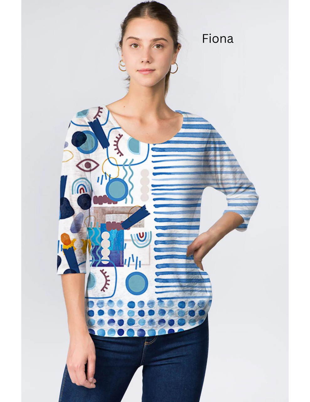 Et' Lois Blue Lullaby Soft Knit Top - New Moon Boutique