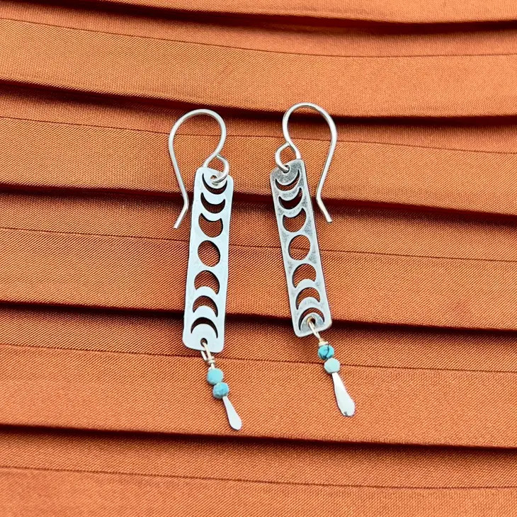 Fluff Hardware Moon Phase Earrings - New Moon Boutique