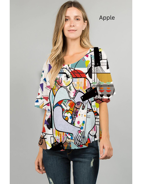 Et' Lois Picasso's Woman Soft Knit Top - New Moon Boutique