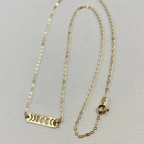 Fluff Hardware Moon Phase Necklace - New Moon Boutique