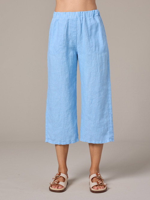 Cut Loose Solid Linen Easy Crop - New Moon Boutique