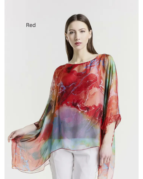 TINA Stephens Silk Geode Kaftan - New Moon Boutique