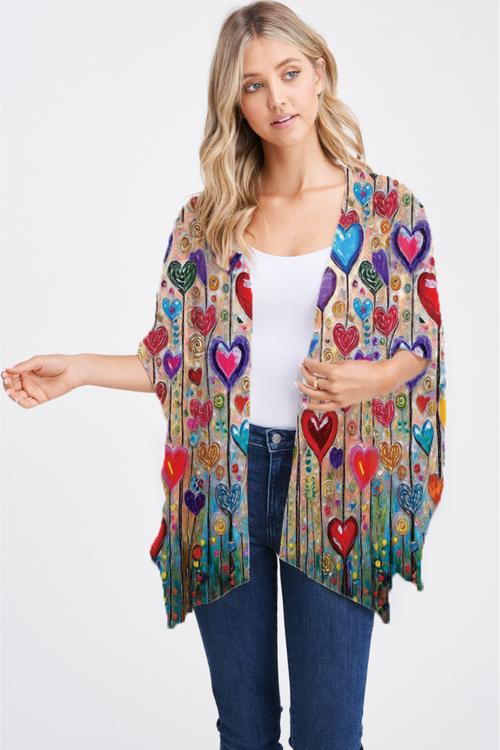 Et' Lois Lollipop Love Festival Open Wrap Shawl - New Moon Boutique