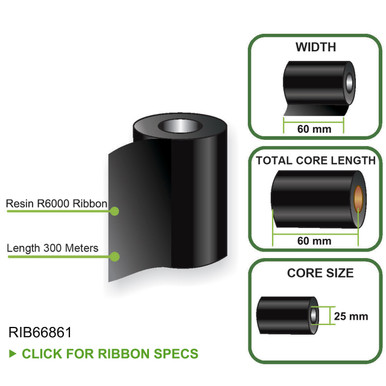 Resin R6000 Ribbon - RIB66861