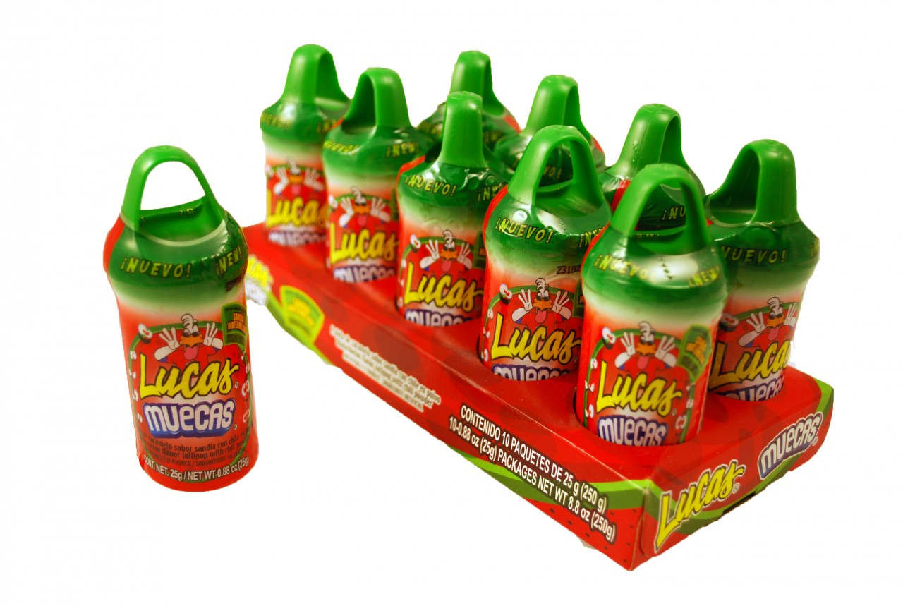 Lucas Muecas Watermelon 10 Piece | Buy At MyMexicanCandy.com