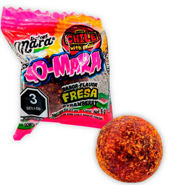 Mara GoMara Spicy Strawberry 100-Pieces Pack | Buy at My Mexican Candy