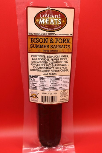 8 oz Bison Summer Sausage