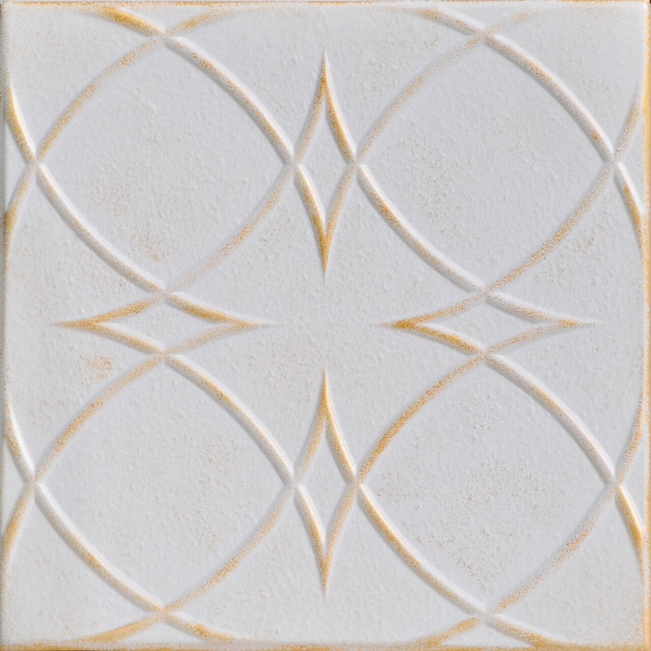 Circles and Stars Glue-up Styrofoam Ceiling Tile 20 in x 20 in - #R82 ...