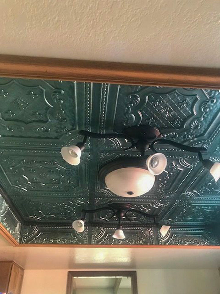 Elizabethan Shield - Faux Tin Ceiling Tile - 24 in x 24 in - #DCT 04 ...