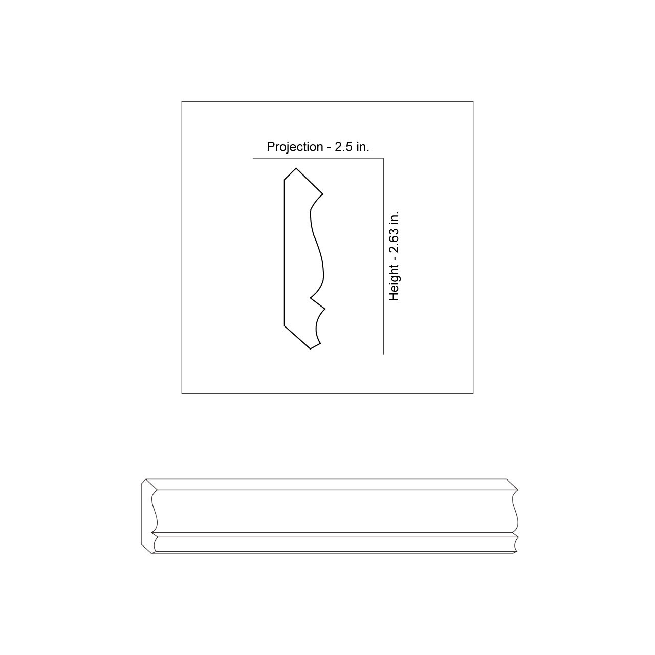 Traditional Glue-up Styrofoam Crown Molding 3.5 in. Wide 6.5 ft. Long ...