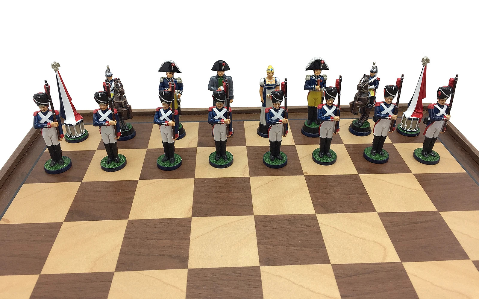54mm Pewter Battle of Waterloo Chess Set - Hand Painted.
