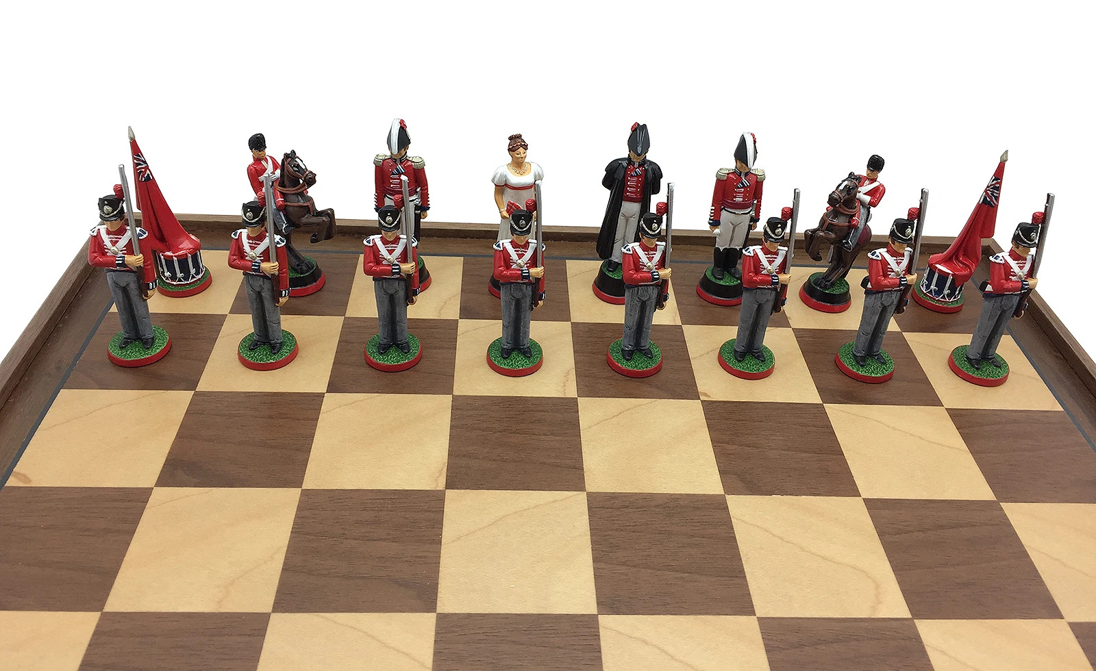 54mm Pewter Battle of Waterloo Chess Set - Hand Painted.