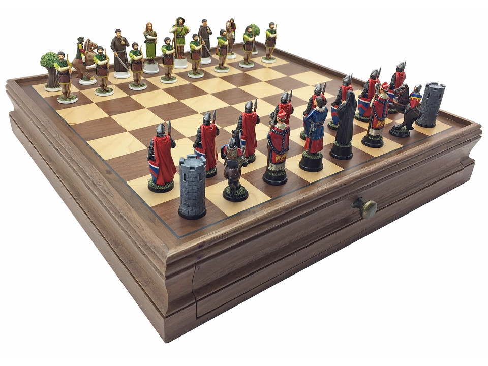 54mm Pewter Robin Hood Chess Set - Men of Sherwood vs Sheriff of ...
