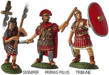 28mm Scale Roman Legion | Primus Pilus, Signifer and Tribune cast figures
