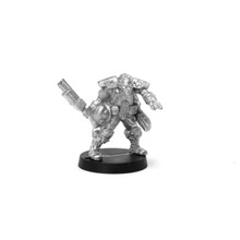 Warzone Mutant Chronicles Capitol Heavy Infantry Captain metal figures
