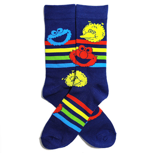 Ladies Sesame Street Crew Socks - Sock Boutique