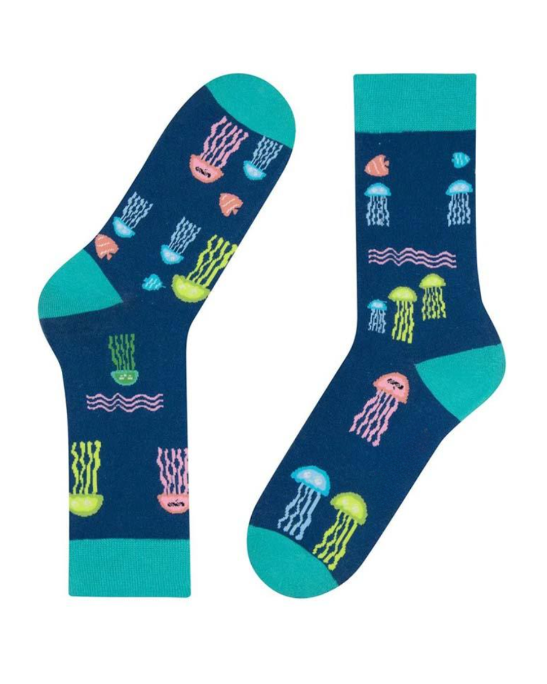 Ladies Deep Sea Feet: Ocean Jellyfish Socks