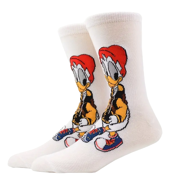 Ladies Hip Donald Duck Crew Socks