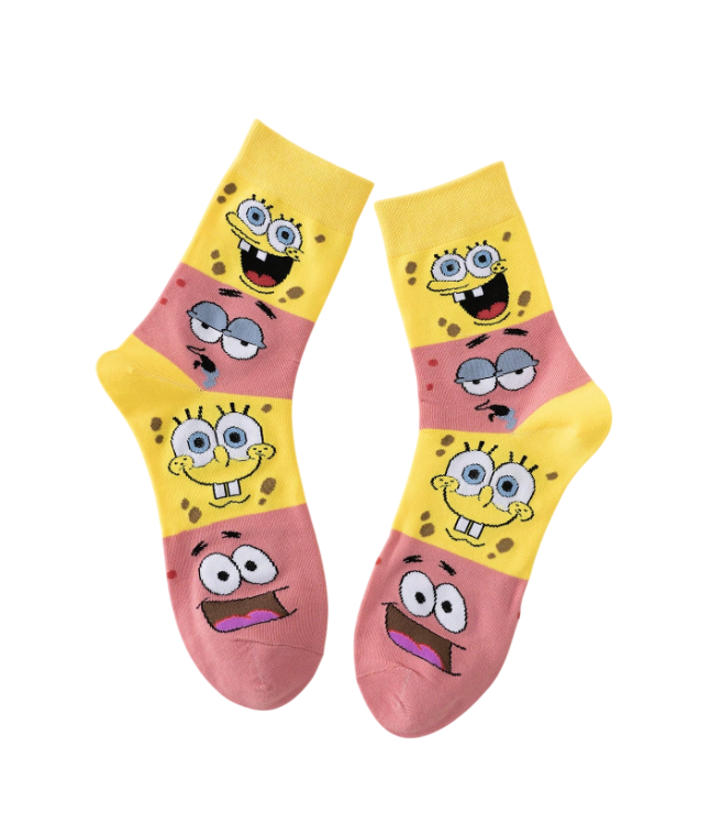 Ladies Happy Feet Meet: SpongeBob & Patrick Socks