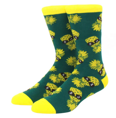 Men's Cool Pineapple Socks - Sock Boutique