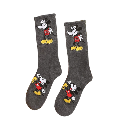 Grey Mickey Mouse Socks - Sock Boutique