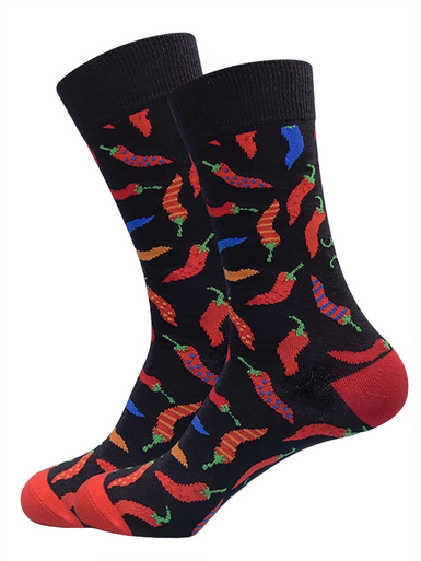 Men's Colourful Chilli Pepper Socks - Sock Boutique
