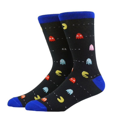 Ladies Blue Tip Pacman Socks