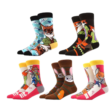Ladies Zootopia Socks - 5 Pack