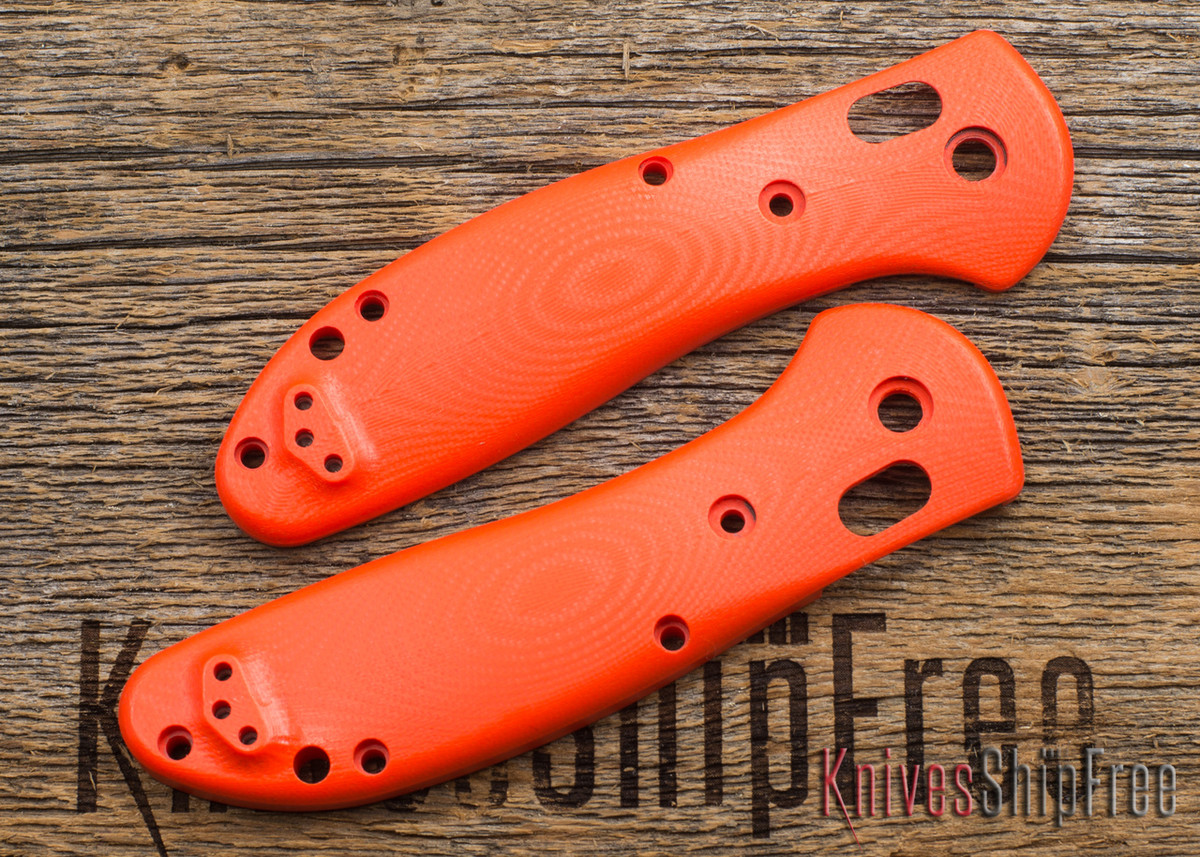 Custom Benchmade Griptilian Scales - Orange G-10 | All Knives Ship Free