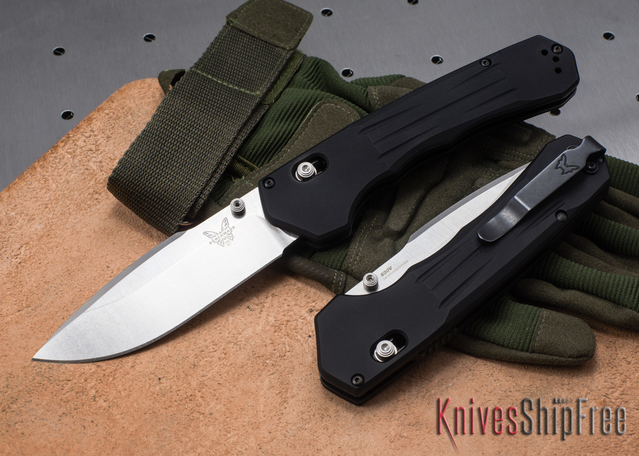 Benchmade Knives: 407 Vallation - Black Aluminum - CPM S30V - Assisted ...