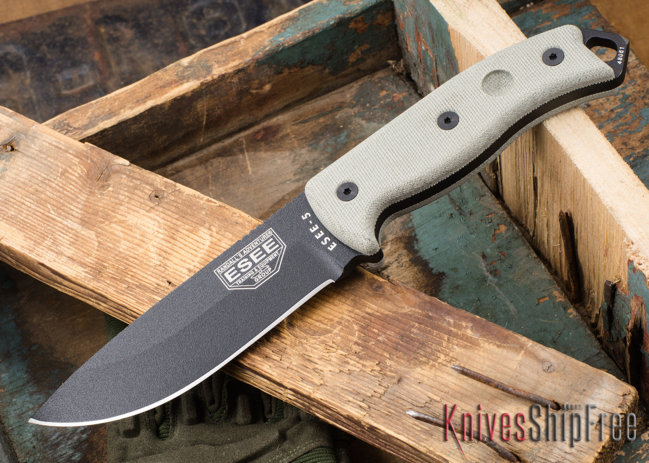ESEE Knives: ESEE-RB3-BO - Camp Lore RB3 - Black Oxide Finish