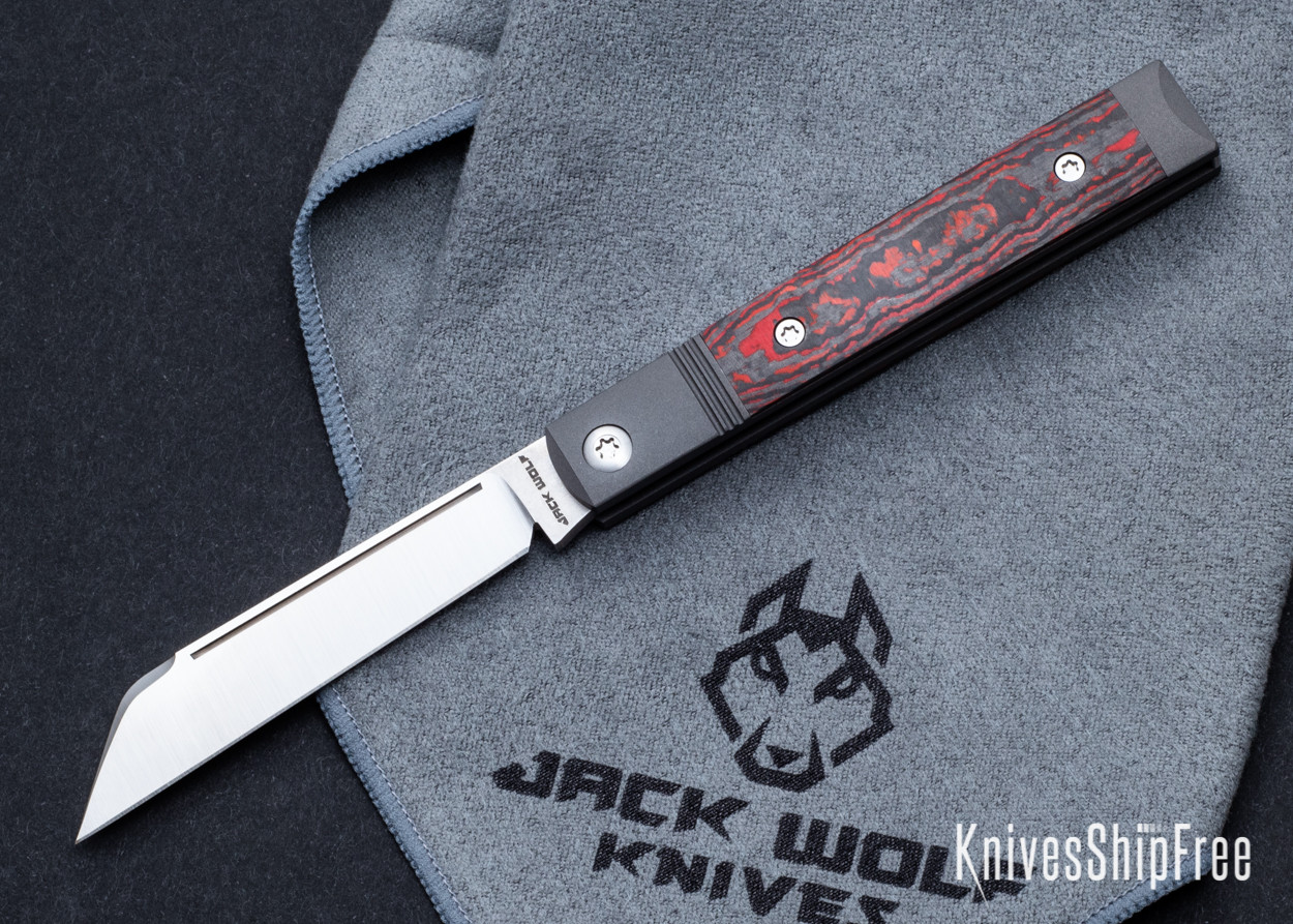 Jack Wolf Knives: Feelgood Jack - Fat Carbon Lava Flow - Titanium - CPM ...
