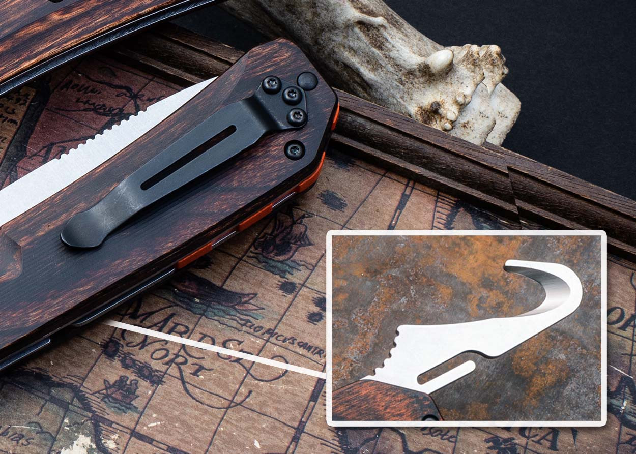 Benchmade Knives: 15062 Grizzly Creek - Stabilized Wood - CPM-S30V ...