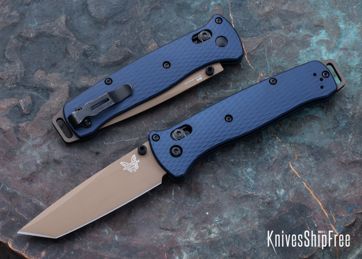 Benchmade Knives: 537FE-02 Bailout - Crater Blue Aluminum - CPM-M4 ...