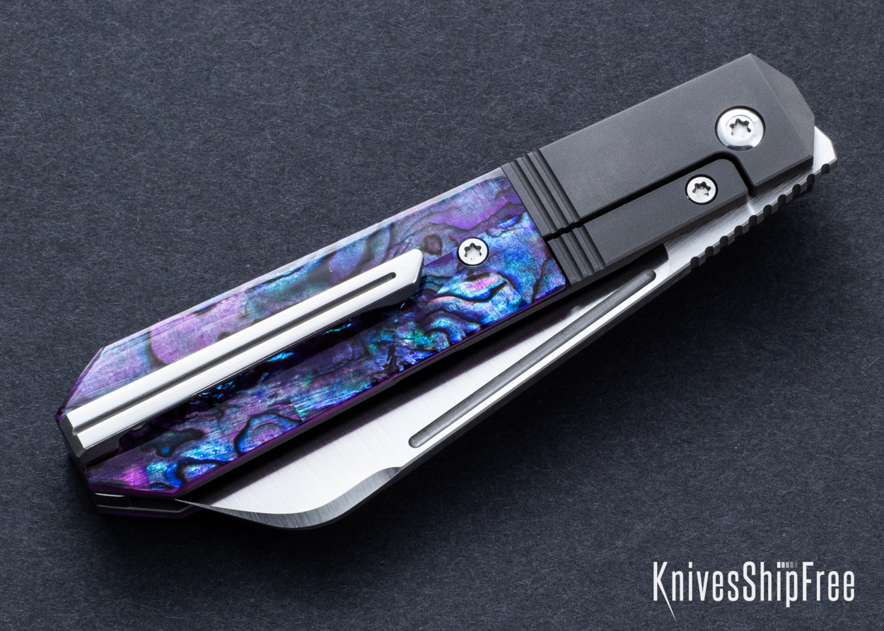 Jack Wolf Knives: After Hours Jack - Purple Abalone - CPM-S90V