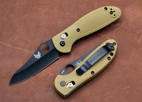 Buy Benchmade Knives: 555BKHGSN Mini-Griptilian - Black Sheepsfoot ...