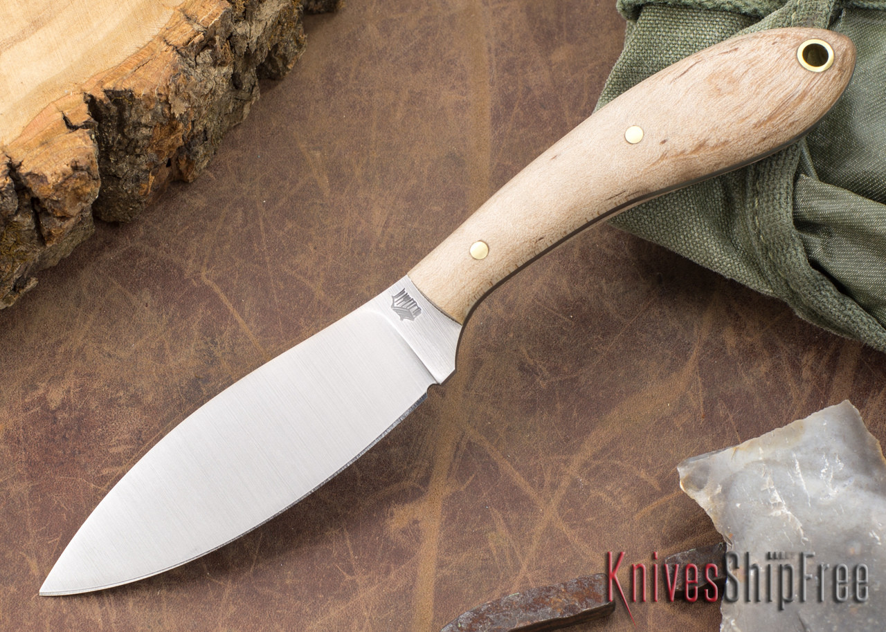 L.T. Wright Knives: Small Northern Hunter - Natural Maple #1