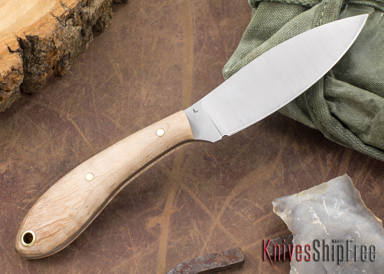 L.T. Wright Knives: Small Northern Hunter - Natural Maple #1