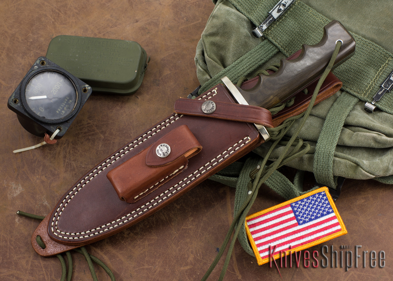 Randall Made Knives: Model 14 Attack - Green Micarta