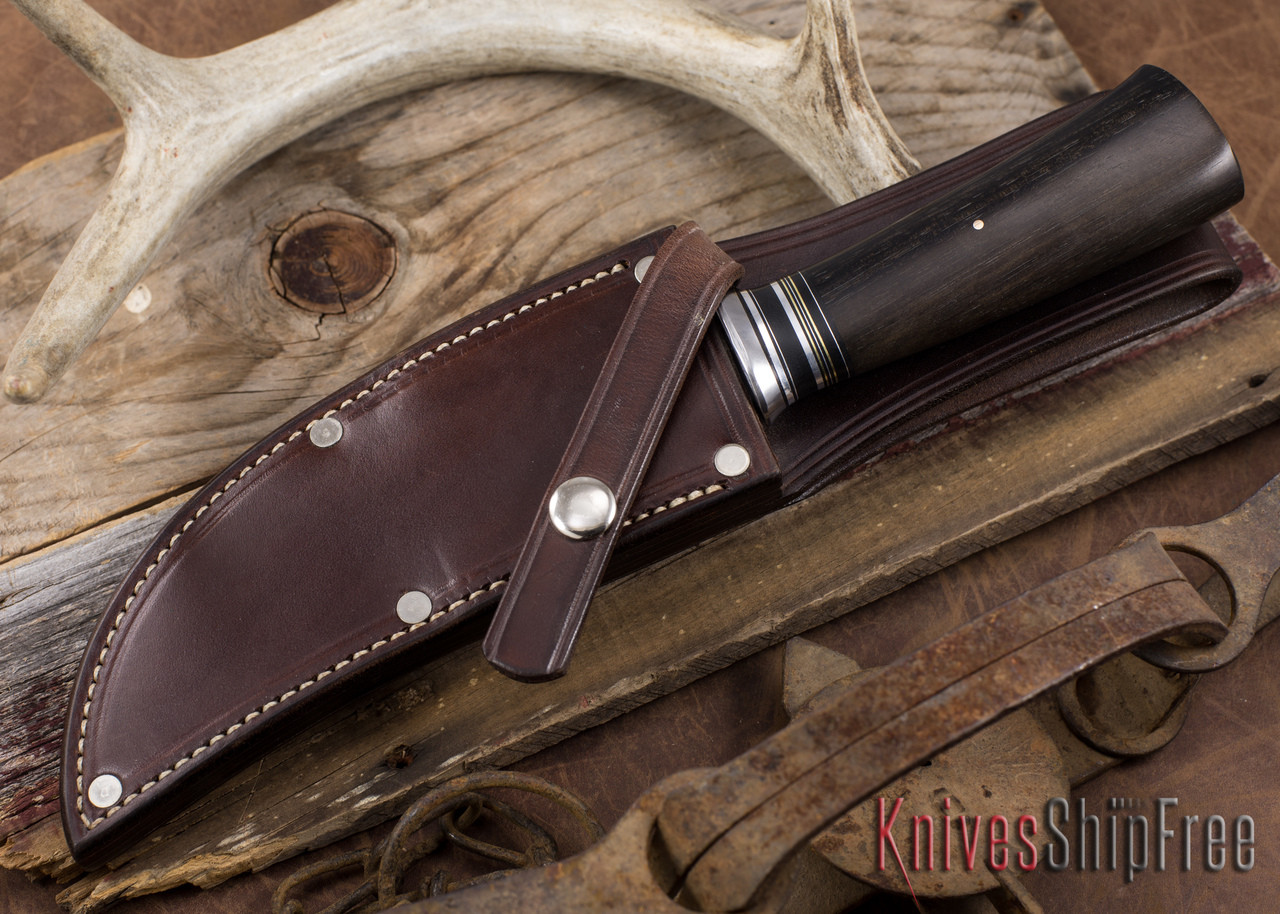 Mike Malosh Custom: Skinner - Blackwood - Black Micarta Spacer