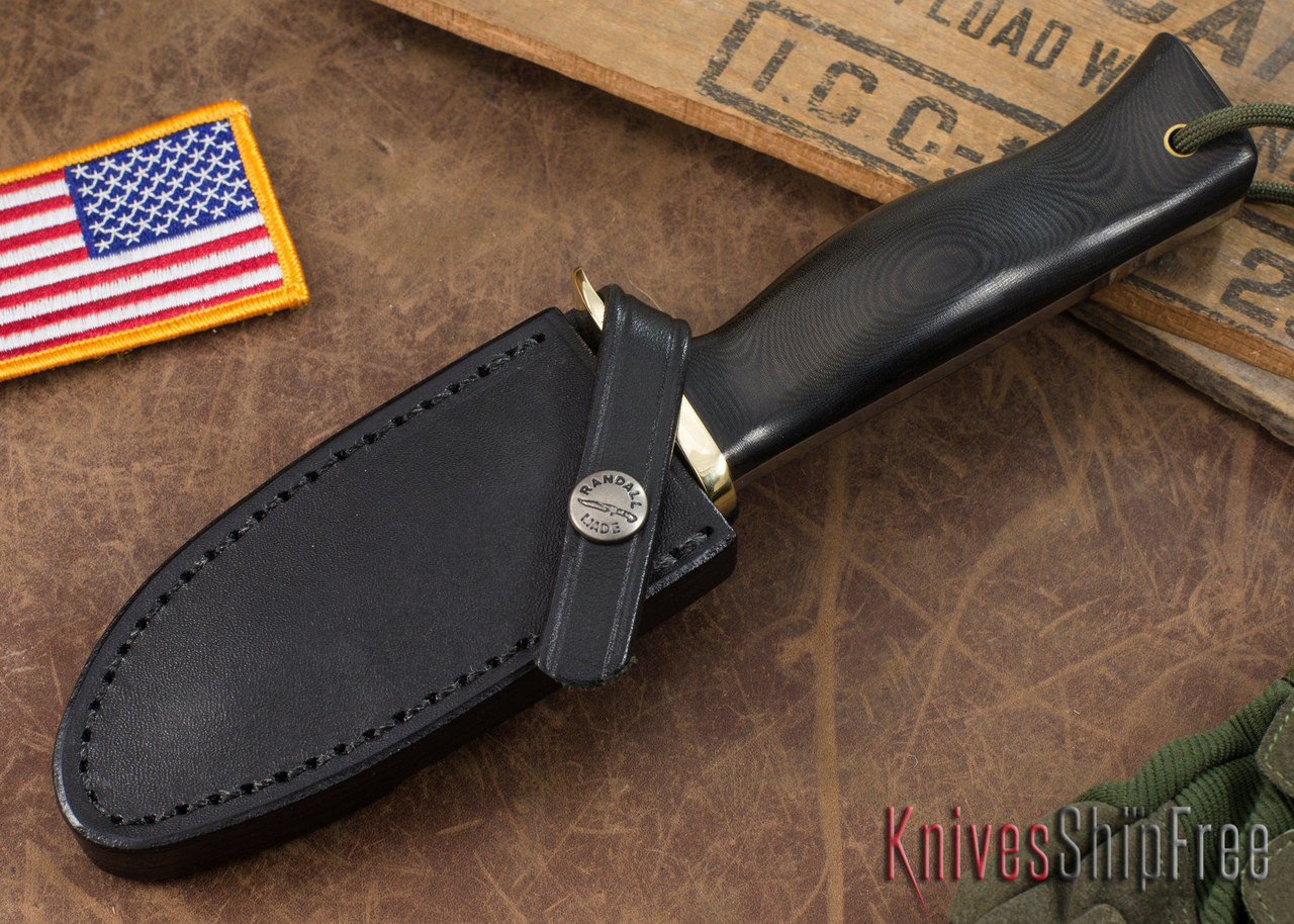 Randall Made Knives: Fireman Special - Black Canvas Micarta - Stainless ...
