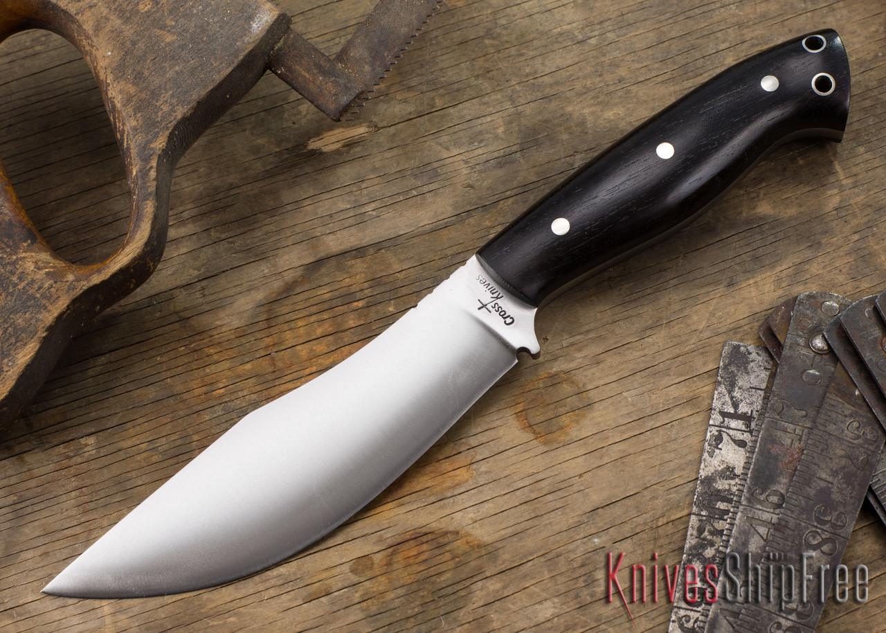 Cross Knives: U.P. Skinner Knife - Gabon Ebony