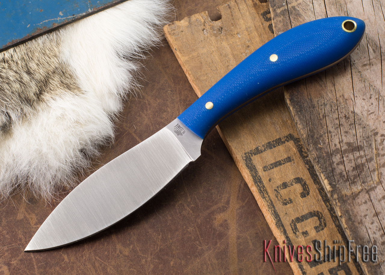 L.T. Wright Knives: Small Northern Hunter - Blue G-10 - Matte