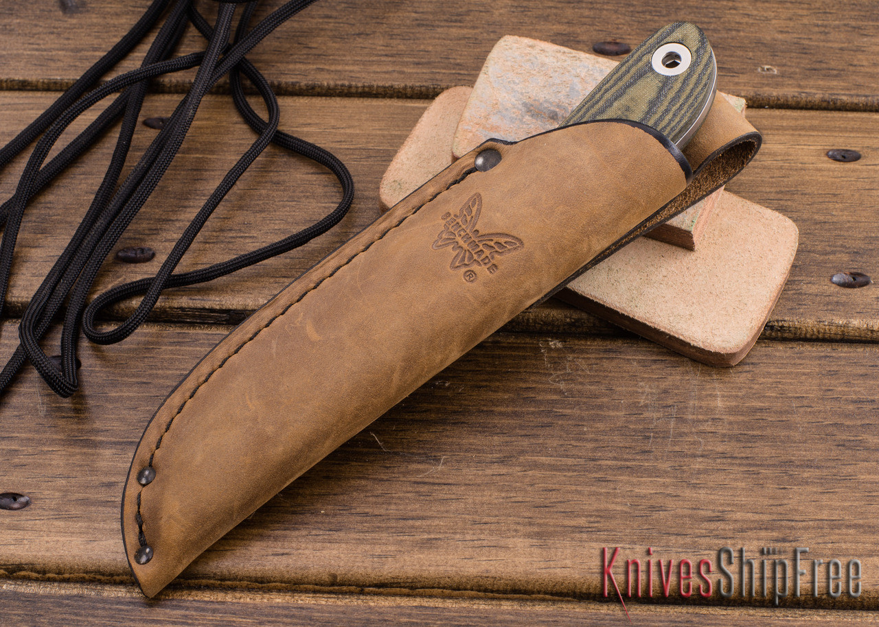 Benchmade Knives: 15400 Mel Pardue Hunter - Micarta - CPM-S30V - Fixed ...